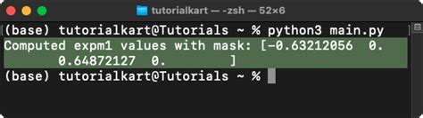 Numpy Expm1 Exponential Minus One For Each Element In Array