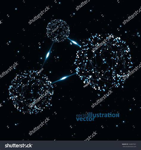 Molecular Structure Network Connection Abstract Vector Illustration Eps