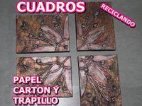 94 Ideas De Cuadros Con CartÓn Y PlÁstico Flexible Mosaicos Mosaico
