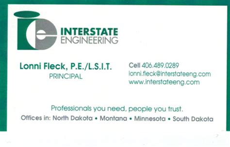 Interstate Engineering Inc Montana Rural Water Systems