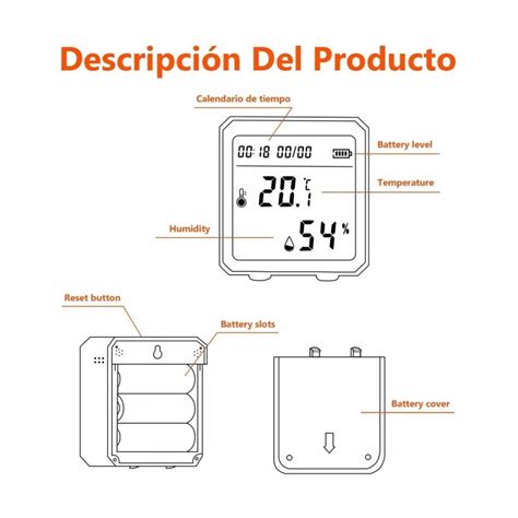 Sensor Wifi Tempertura Humedad Cpantalla Digital Steren