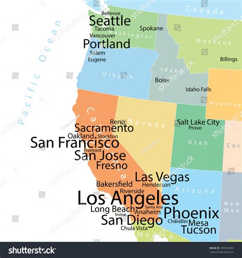 West Coast Wonders Exploring The Us States Map