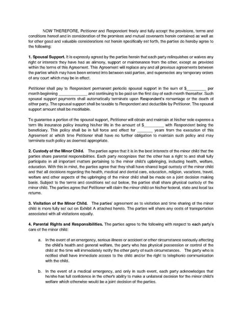 Mediation Agreement Template Pdf Template