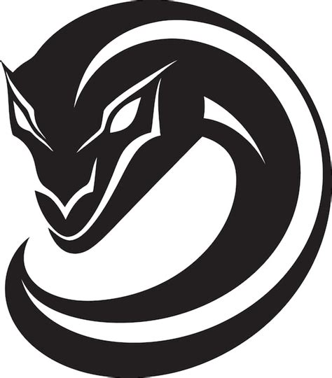Premium Vector Stealthy Python Black Anaconda Vectorobsidian Viper Serpent Vector Illustration