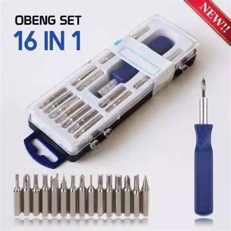 Jual Obeng Set 16in1 Multifungsi Obeng Set Serbaguna Obeng Laptop Obeng Komputer Obeng