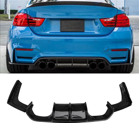 Bmw F80 M3 F82 F83 M4 2015 2020 Rear Diffuser With Rear Lip Kit Gloss