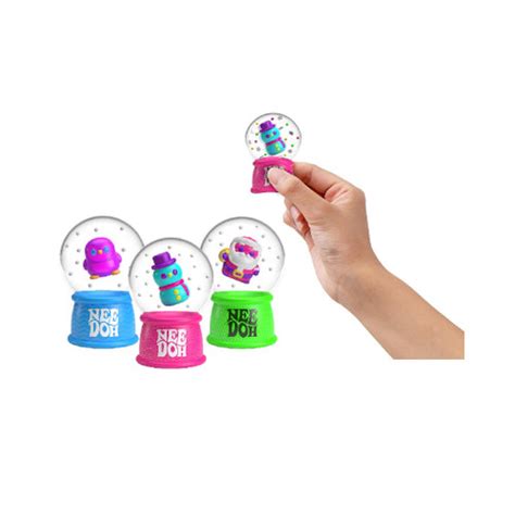 Needoh Snow Globes Festive Christmas Fidget Toys