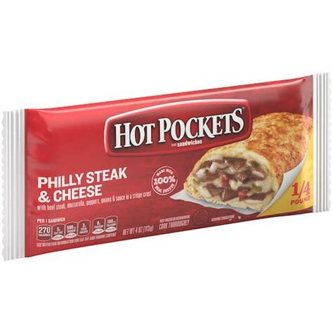 Hot Pockets Philly Steak And Cheese Frozen Sandwiches 4 Ounce 30 Per
