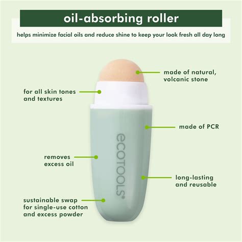 Ecotools Reusable Shine Control Oil Absorbing Facial Roller Oil