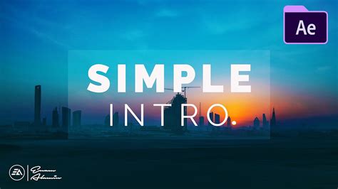 Make Simple Intro In Adobe After Effects CC Tutorial FREE Template YouTube