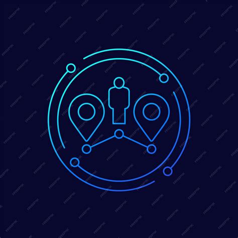 Premium Vector Two Ways Icon Linear Design