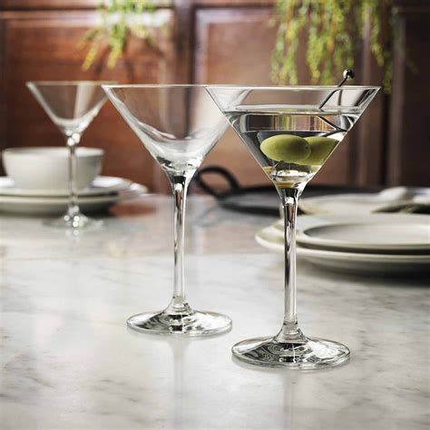 Crystal Martini Glasses Set 4 9oz At Home