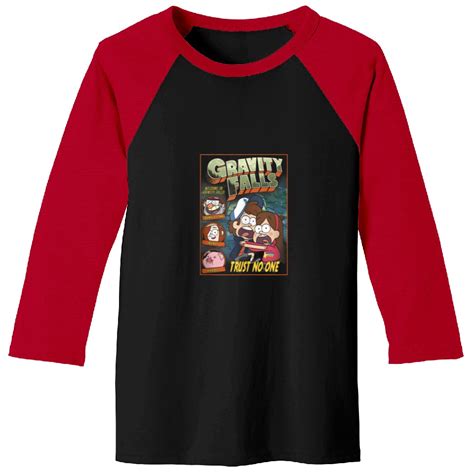 Disney Gravity Falls Trust No One Scared Dipper Mabel Baseball Tees Id 20914617 By Deepak Jha