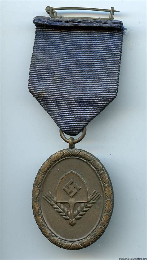 Rad Medal 4th Class In Bronze Unknown Maker Generalassaultmilitaria