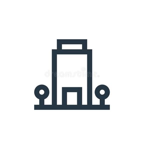 Vector De Icono De Construcción De Oficina Del Concepto De Propiedad