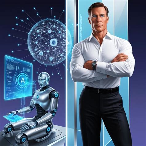 Businessman Using Ai Technology For Data Analytics Artificial Intelligence Generate Futuristic