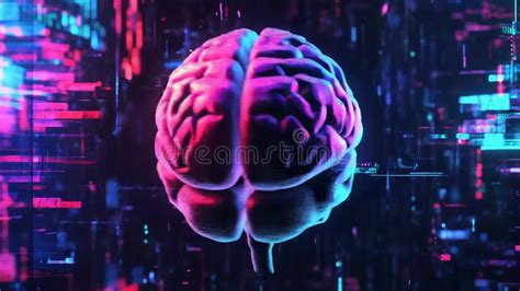 Ai Brain Processing Data With Generative Artificial Intelligence