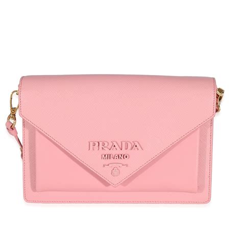Prada Pink Saffiano Leather Mini Envelope Bag Mygemma Item 136480