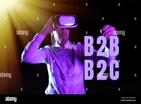 Text Sign Showing B B B C Business Showcase Two Types For Sending Emails To Other Showing