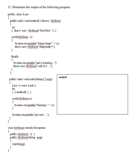 Solved Determine The Output Of The Following Program Chegg
