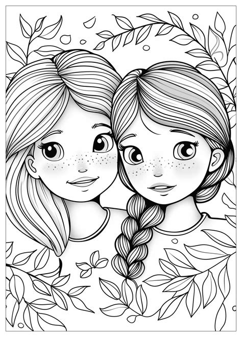 Bff Coloring Pages Printable Pdf