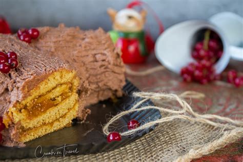 Yul Log Cake Crumbs On Travel