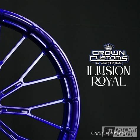 Custom Motorcycle Wheels Finished With A Illusion Royal Finish