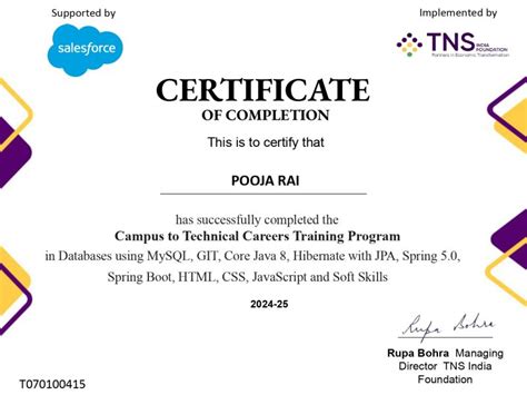 Pooja Rai On Linkedin Salesforce Tnsindia Techcareers Java Springboot Webdevelopment