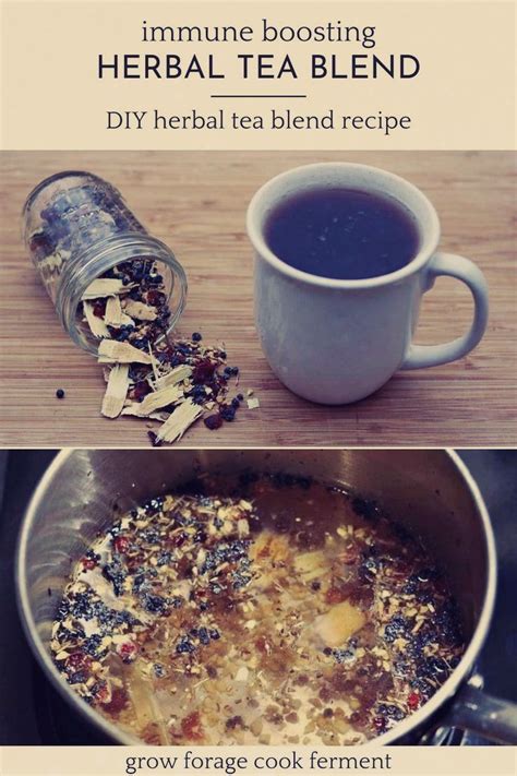 Immune Support Herbal Tea Blend Recipe Tea Recipes Herbal Teas