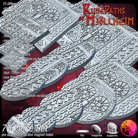 3d Printable Dwarven Keep Bases Standard By Sync Ratio Systems