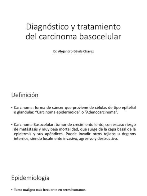 Carcinoma Basocelular Pdf Cáncer Medicina