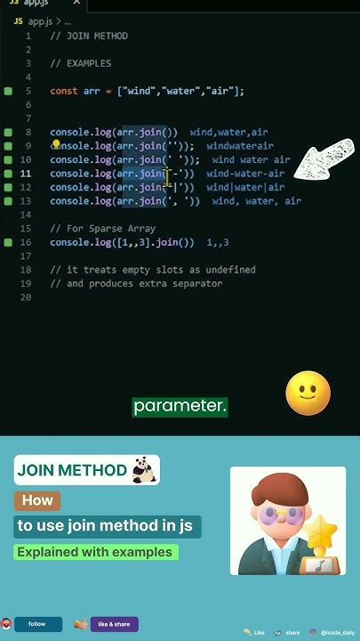 Javascript Array Join Method What Is Join Method In Javascript