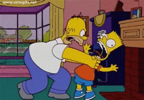 Simpsons Strangling Compilation S Choking  Homer Vs Bart Meme