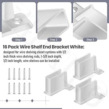 Wire Shelf End Brackets
