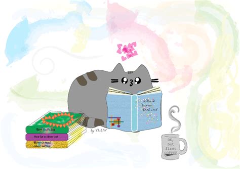 Pusheen As A Book Nerd