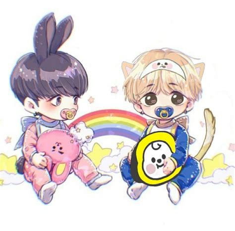 Foto Bts Jikook Mario Characters Fictional Characters Princess Peach Chibi Fanart Edit