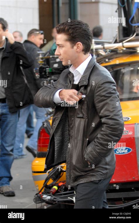 Shia Labeouf On The Set Of His New Movie Wall Street 2 Money Never