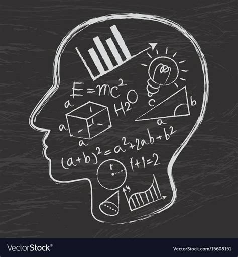 Mathematics Logo Vector Image On Vectorstock イラスト 教育 フェルマー