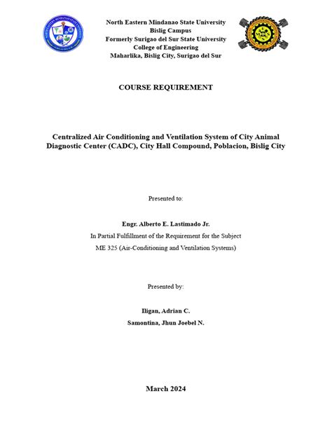 Hvac Design Paperssamontina Iligan Pdf Humidity Chemical Engineering