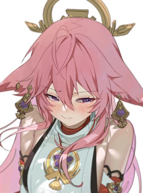 Yae Miko Genshin Impact Drawn By Sugarhigh Danbooru