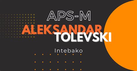 Aleksandar Tolevski Intebako Aps M