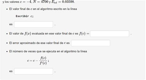 Solved 1 Point Considera El Siguiente Algoritmo Del Método