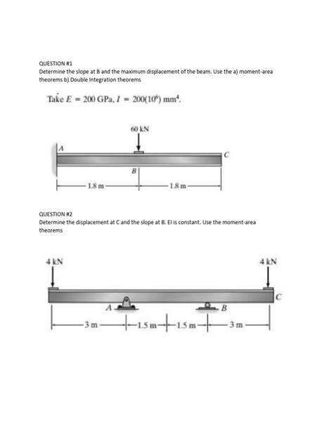 Cvle 341 Structural Analysis I Hw2 Pdf