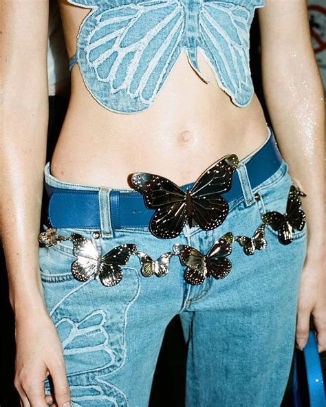 Blumarine Butterfly Belt Runway Fashion Fashion Fashion Inspo Outfits