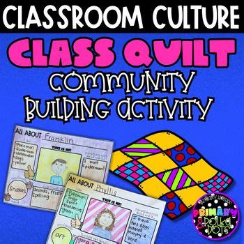 Class Quilt Community Building Activity Classroom Culture