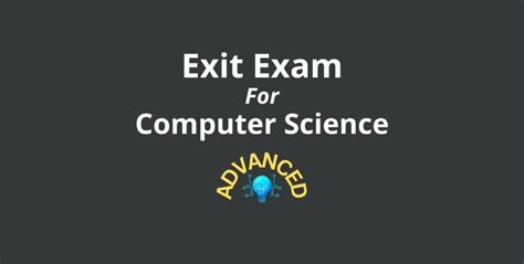 exit exam for computer science advanced learnethiopia