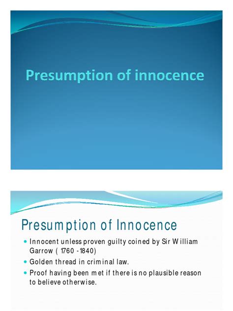 3presumption Of Innocence Pdf Burden Of Proof Law Presumption