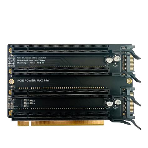 Jmt Pci E 30 X16 1 To 4 Split Card Gen3 Pcie Bifurcation