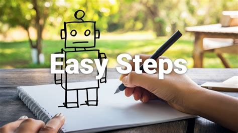 How To Draw A Robot Easy Step By Step Tutorial For Beginners Youtube