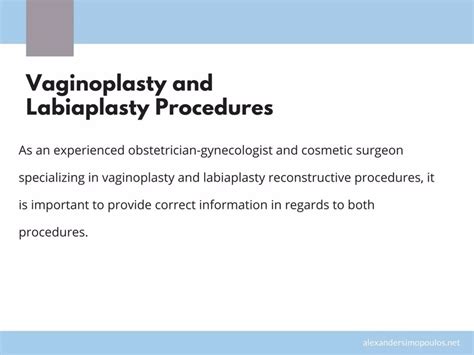 Vaginoplasty And Labiaplasty Procedures Pdf Reproductive Health